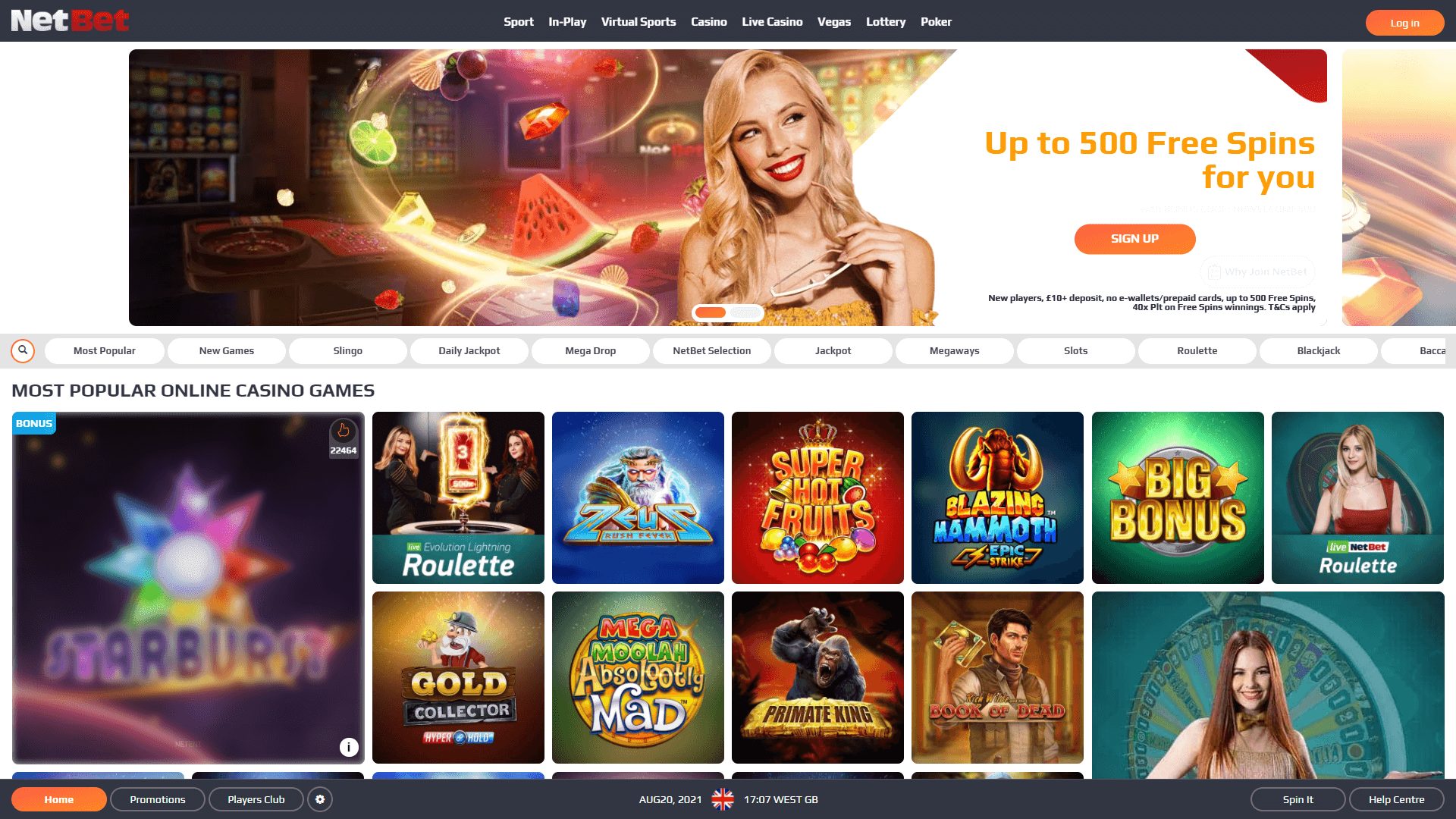 NetBet Casino Review - Up to 500 Spins (T&C apply)